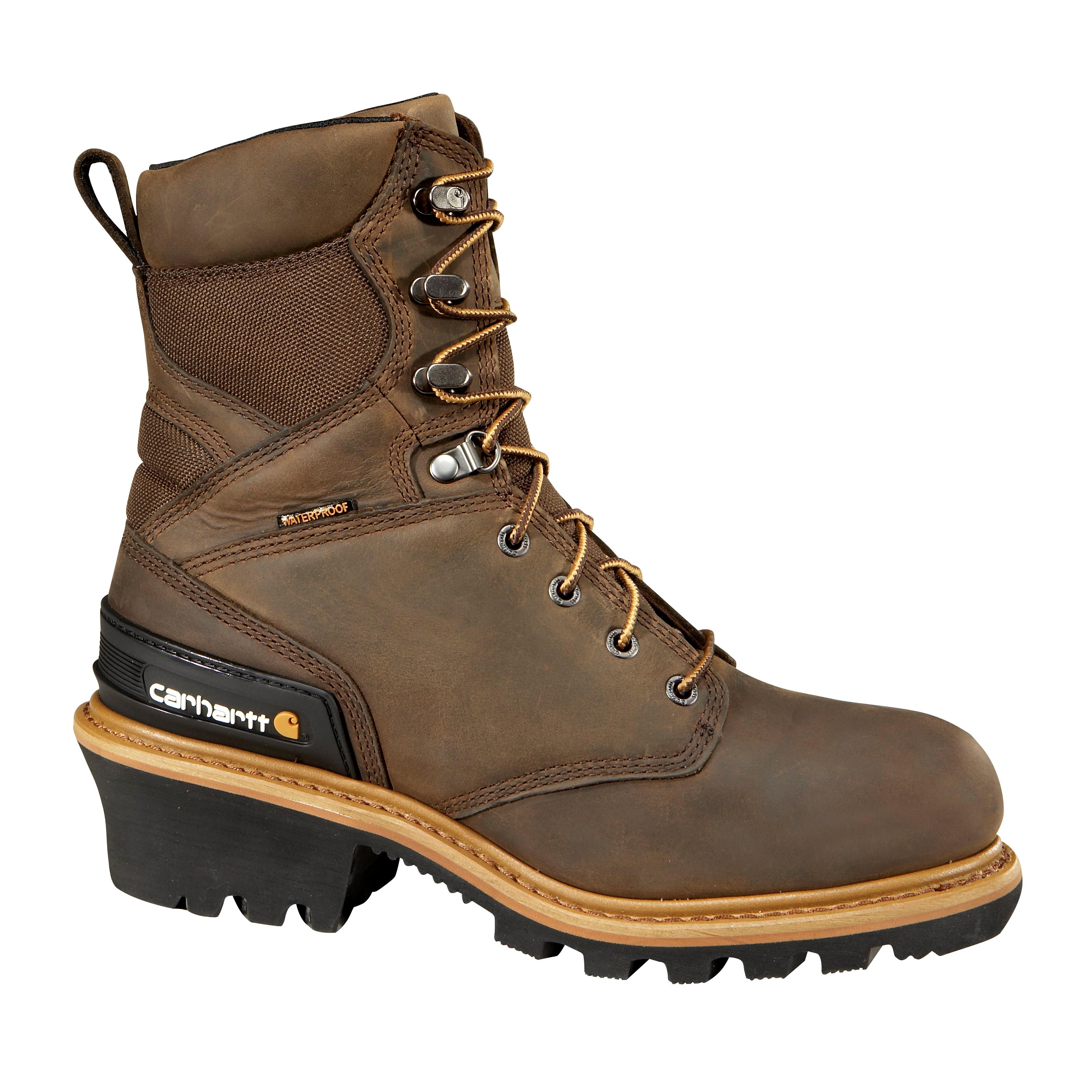 Carhartt Composite Toe Waterproof Insulated Logger Work Boot, #CML8369